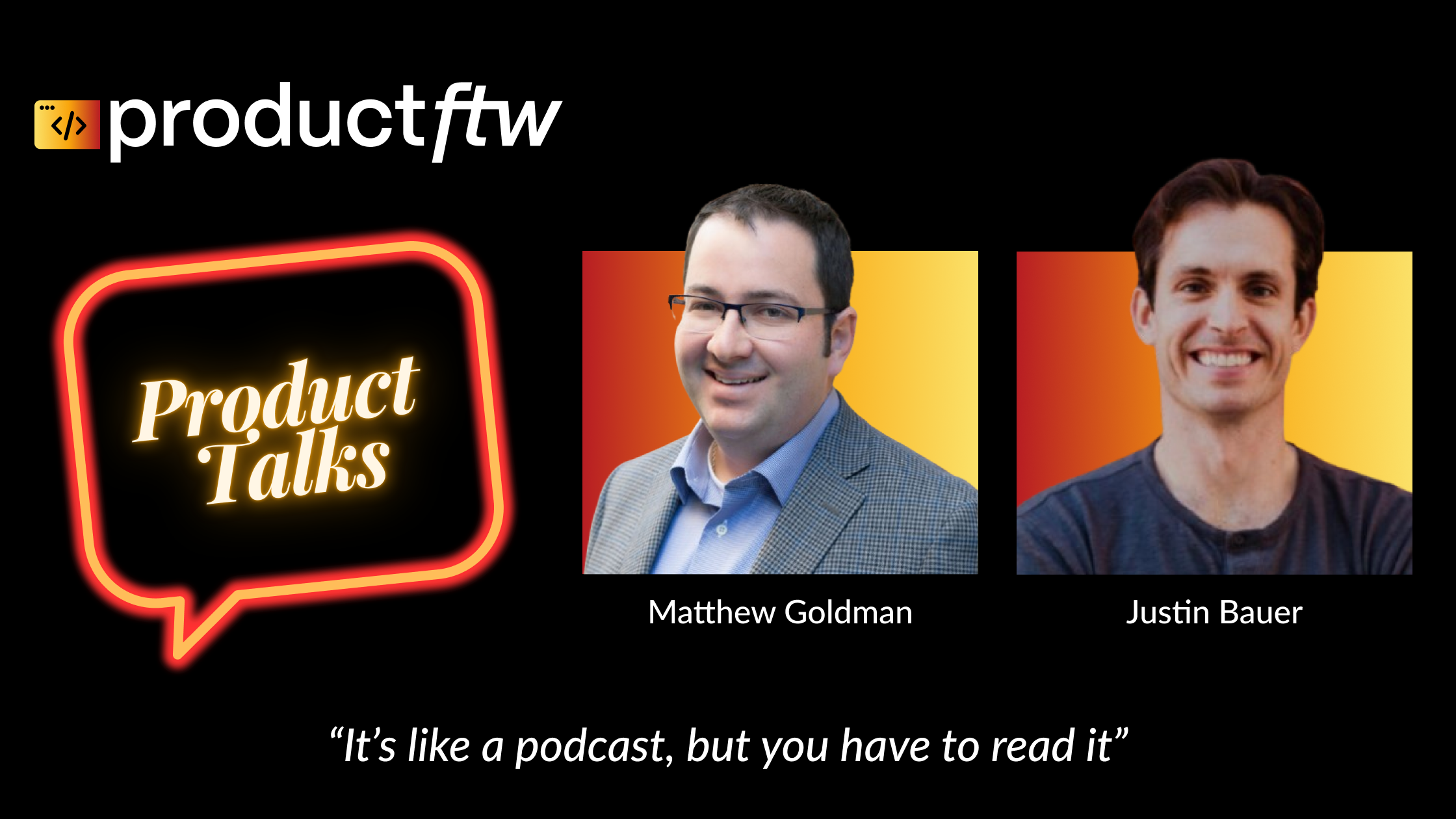 ProductFTW #38: Product Talks with Justin Bauer